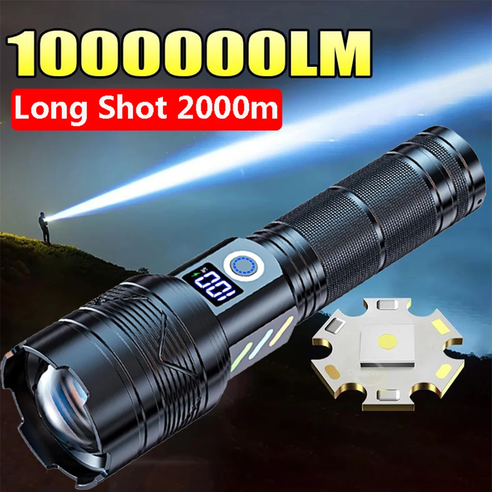 Super-Powerful-LED-Flashlight-Rechargeable-Tactical-Torch-Ultra ...