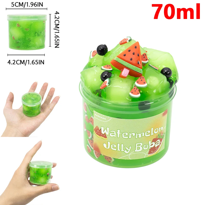 UW 70/300ml Large Capacity Crunchy Slime Kit Premade Crystal Slime Set ...
