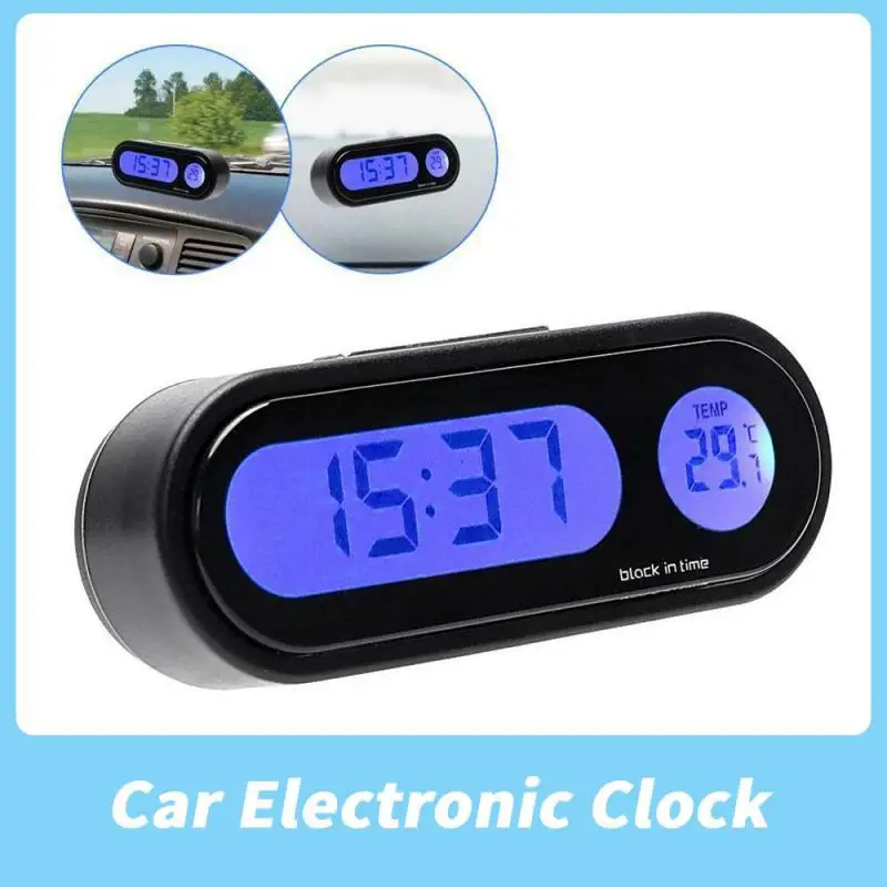Mini-Car-Electronic-Clock-Auto-Dashboard-Clocks-Luminous-Thermometer ...