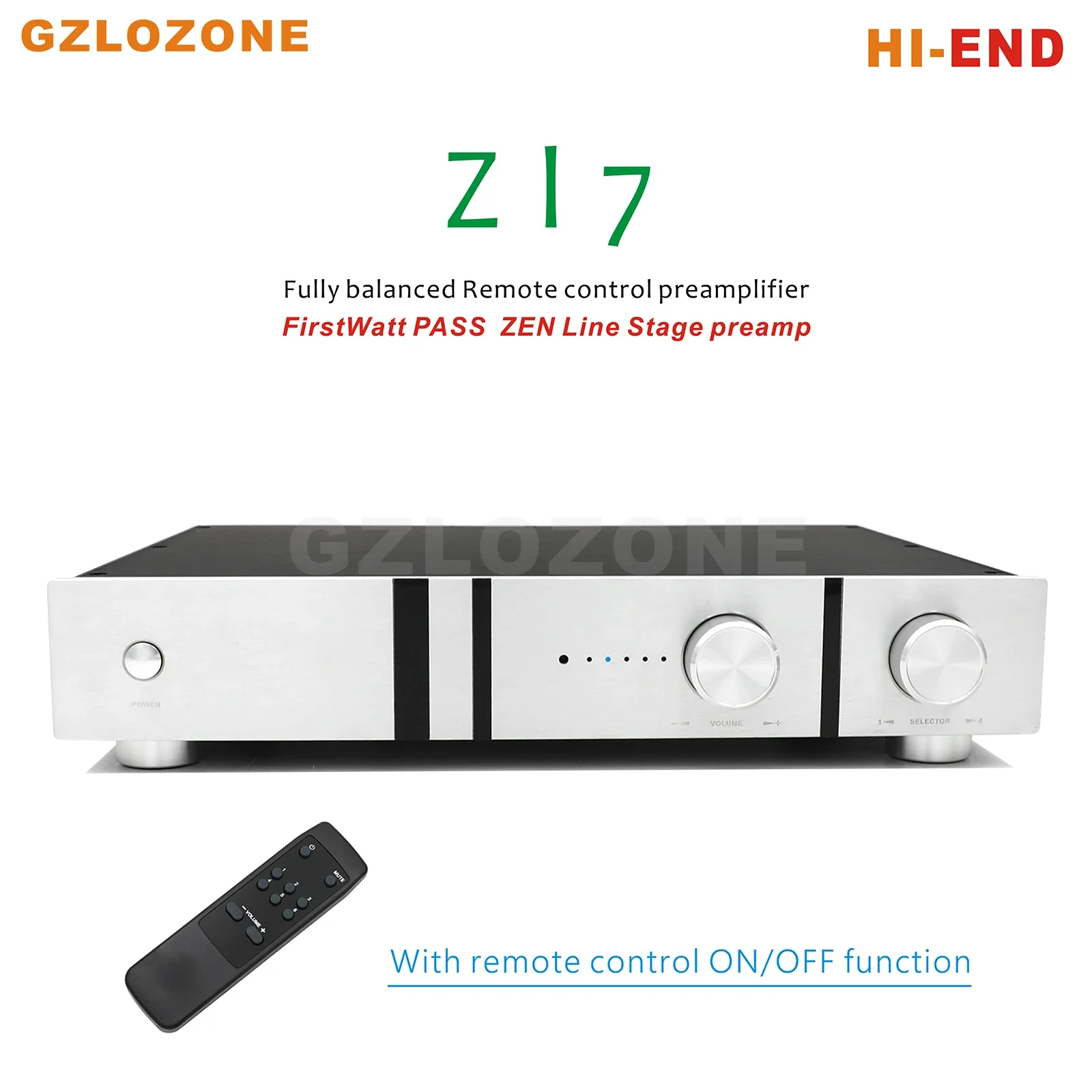 HIEND ZL7 Fully Balanced Remote Control Preamplifier FirstWatt PASS ...