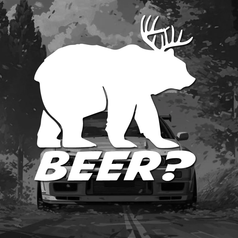 BEER-Stickers-creative-bear-deer-stickers-cool-and-funny-for-cars ...