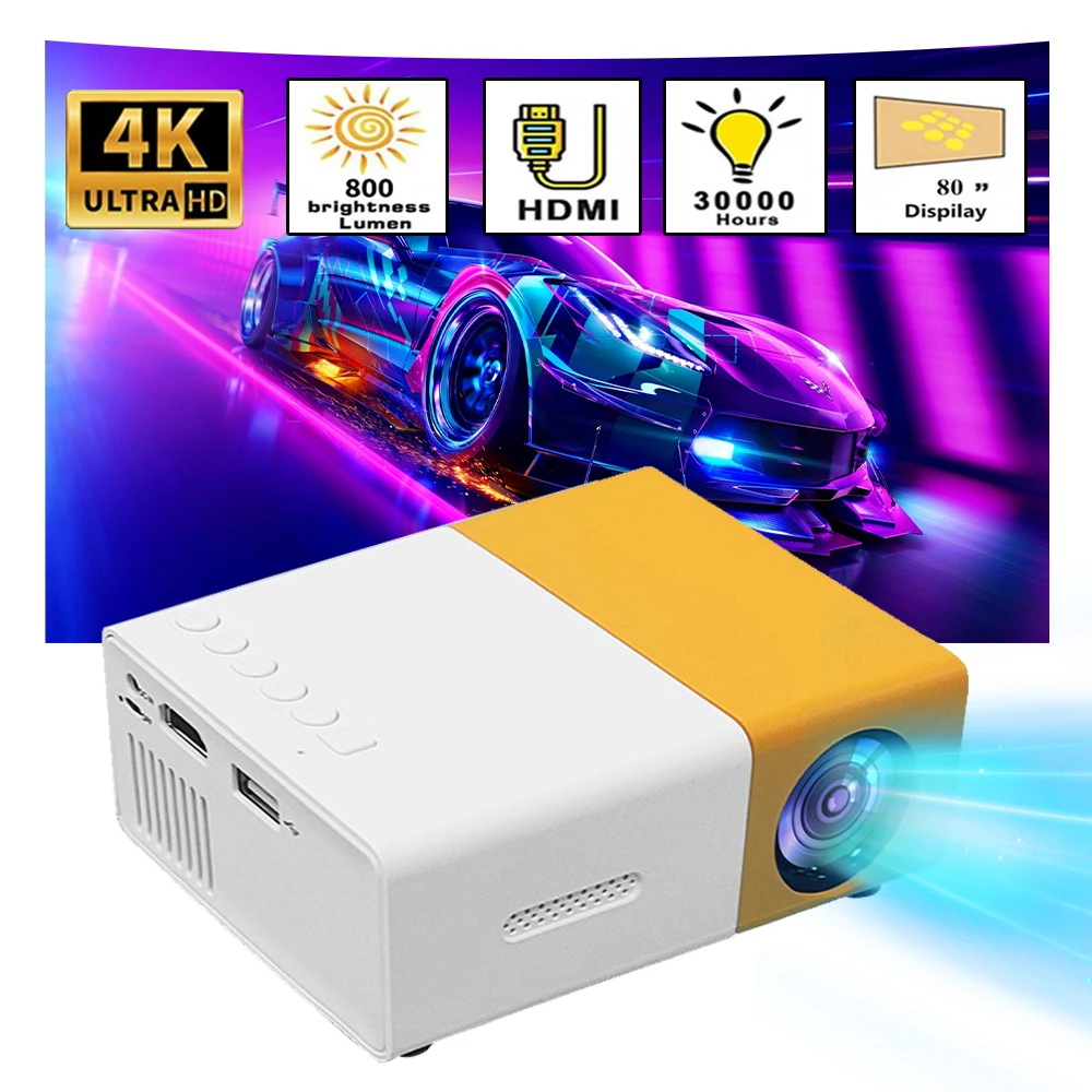 YG300-Smart-Projector-LED-HD-Projetor-for-4K-1000-Lumens-WiFi-Bluetooth ...