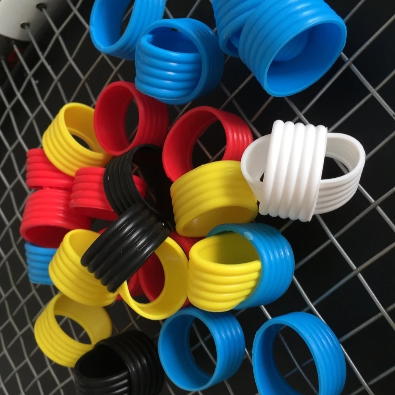 Silicone-Tennis-Racquet-Grip-Rings-Racket-Bands-Non-Slip-Racket-Rubber ...