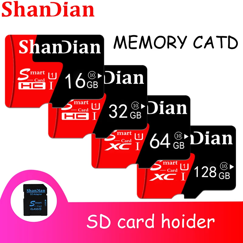 SHANDIAN-Mini-SD-Card-4GB-8GB-16GB-Class-6-Real-Capacity-32GB-Memory-SD ...