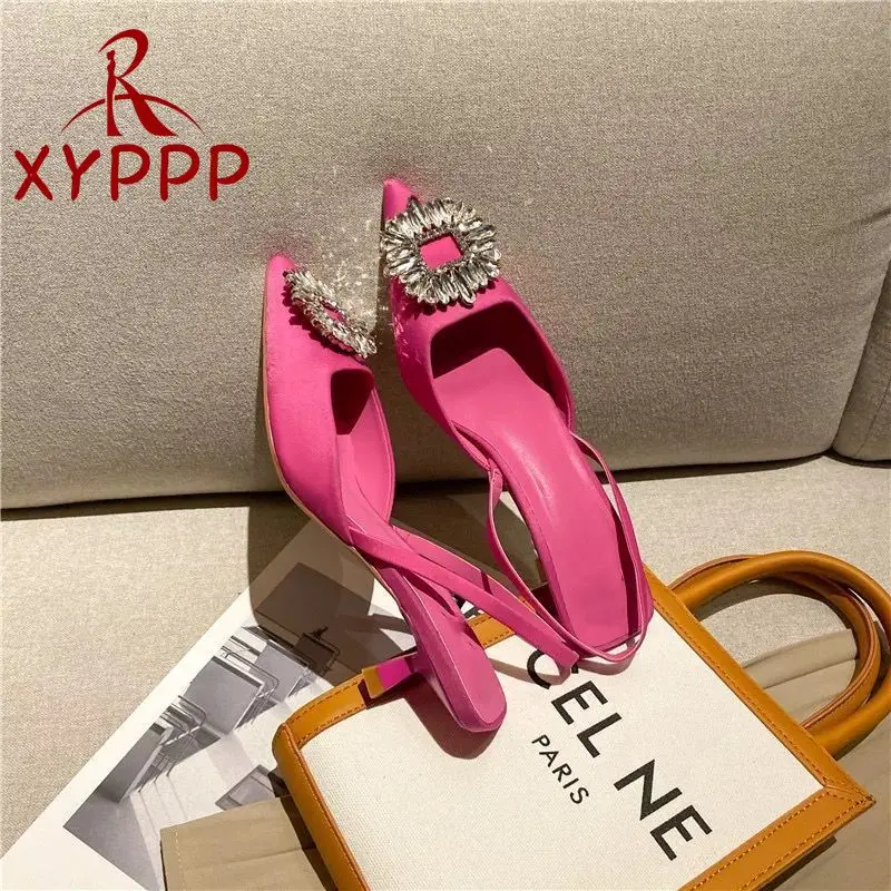 2022-New-Sandals-Women-s-Shoes-Pointed-Toe-Shallow-Nude-Pink-Diamond ...