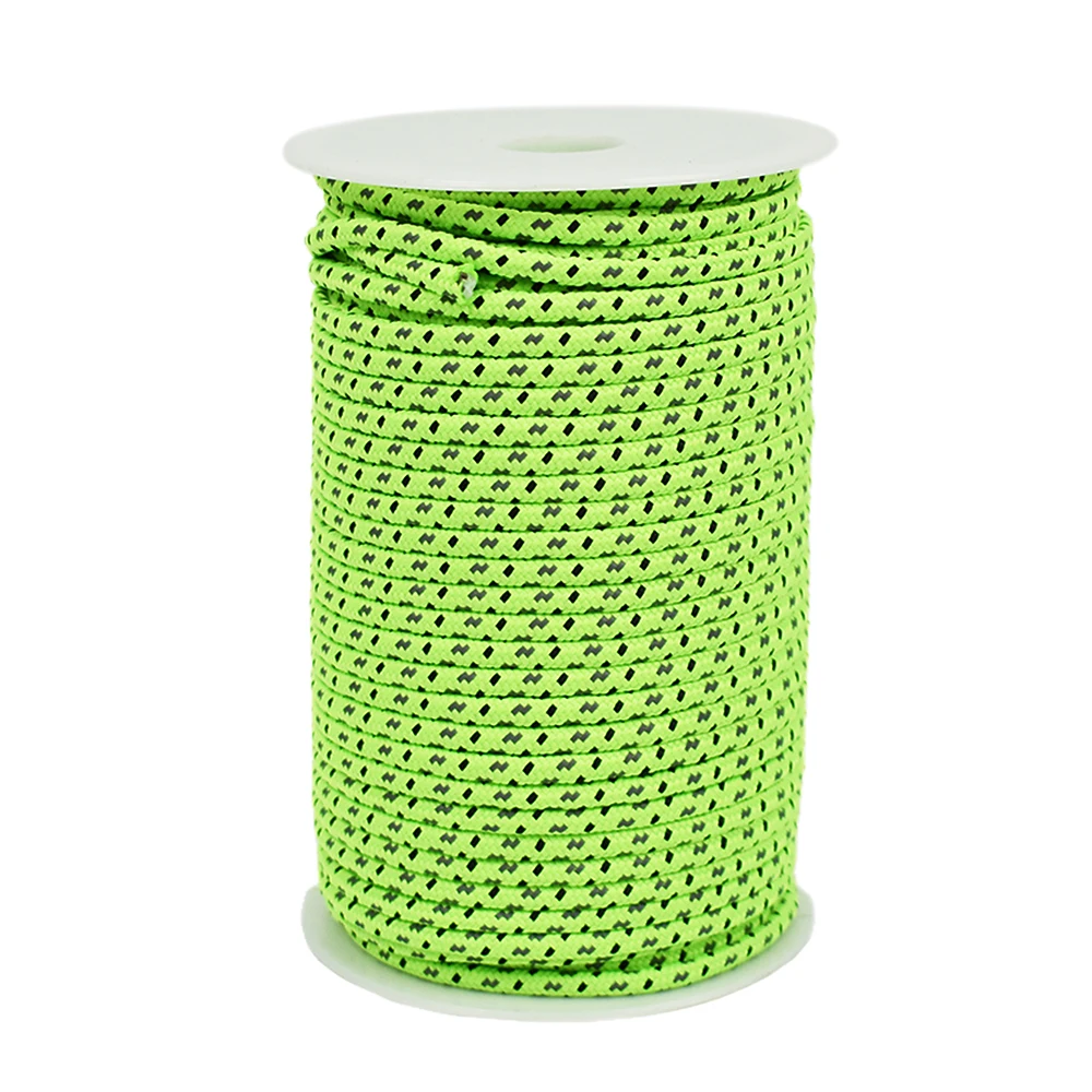 50M Reflective Rope Paracord 550 Diameter Reflective String Camping ...