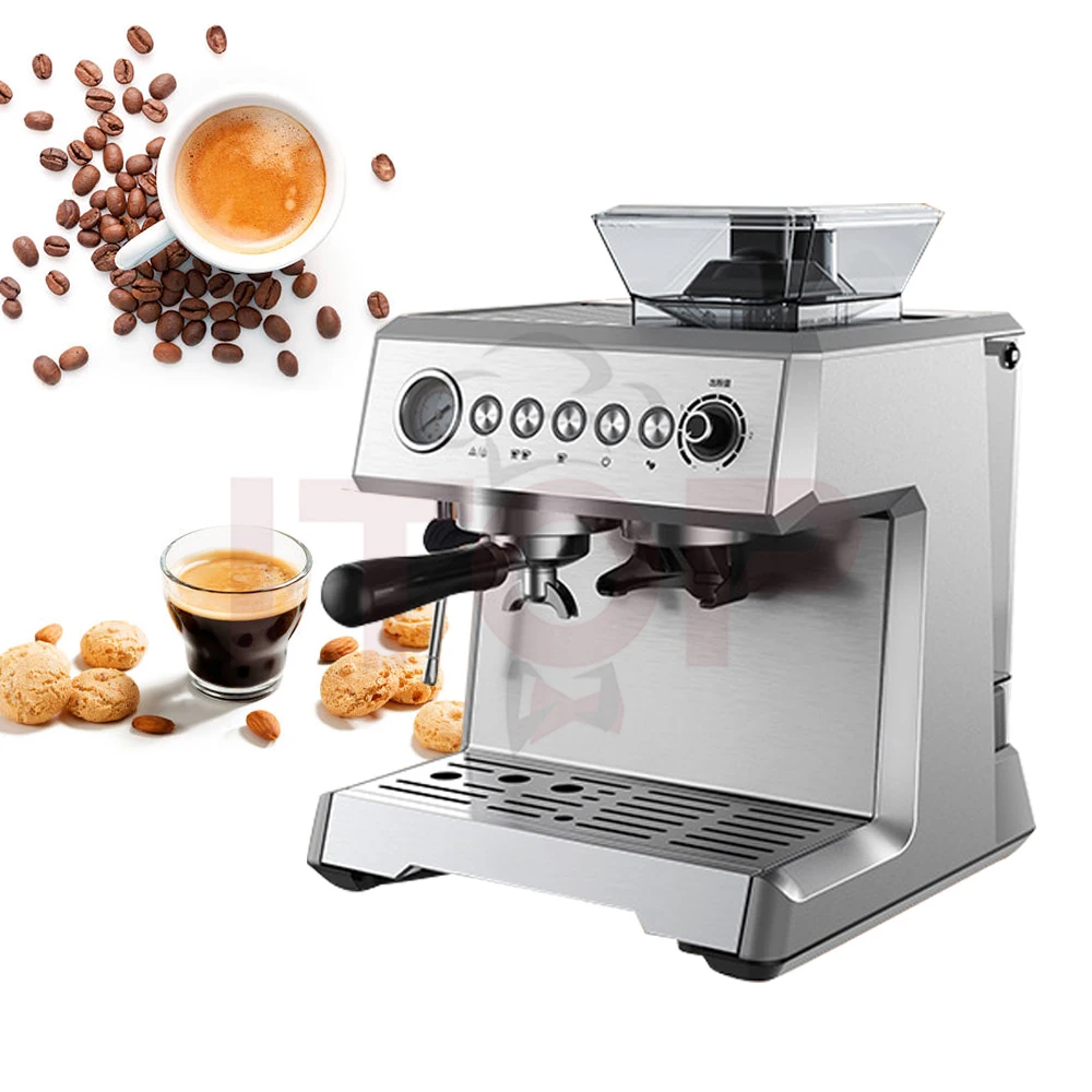 ITOP 20Bar Espresso Coffee Maker Automatic Coffee Machine Grinding/Milk ...