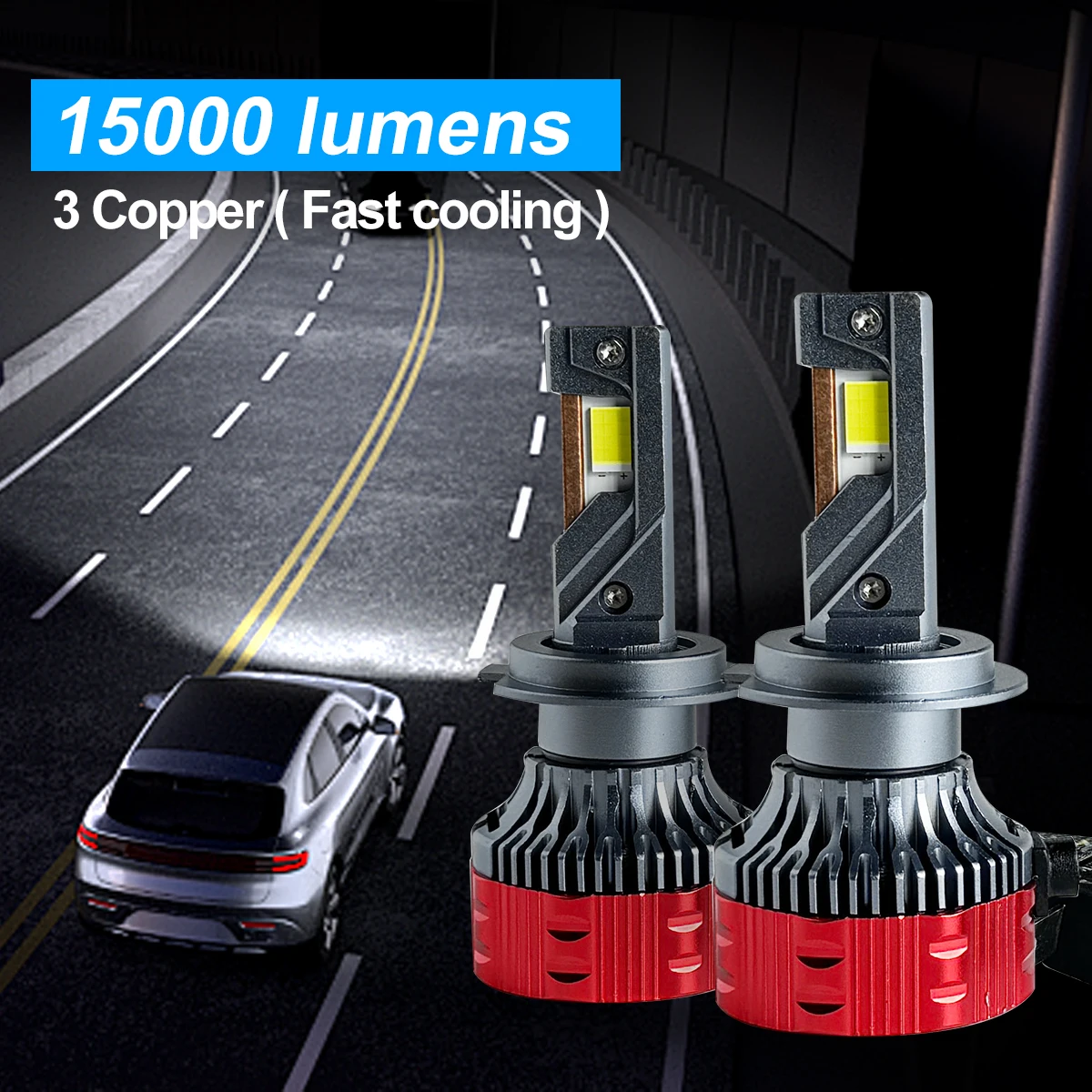 Car-headlights-H4-H7-H1-2pcs-Auto-Driving-Running-Lamps-Car-LED ...