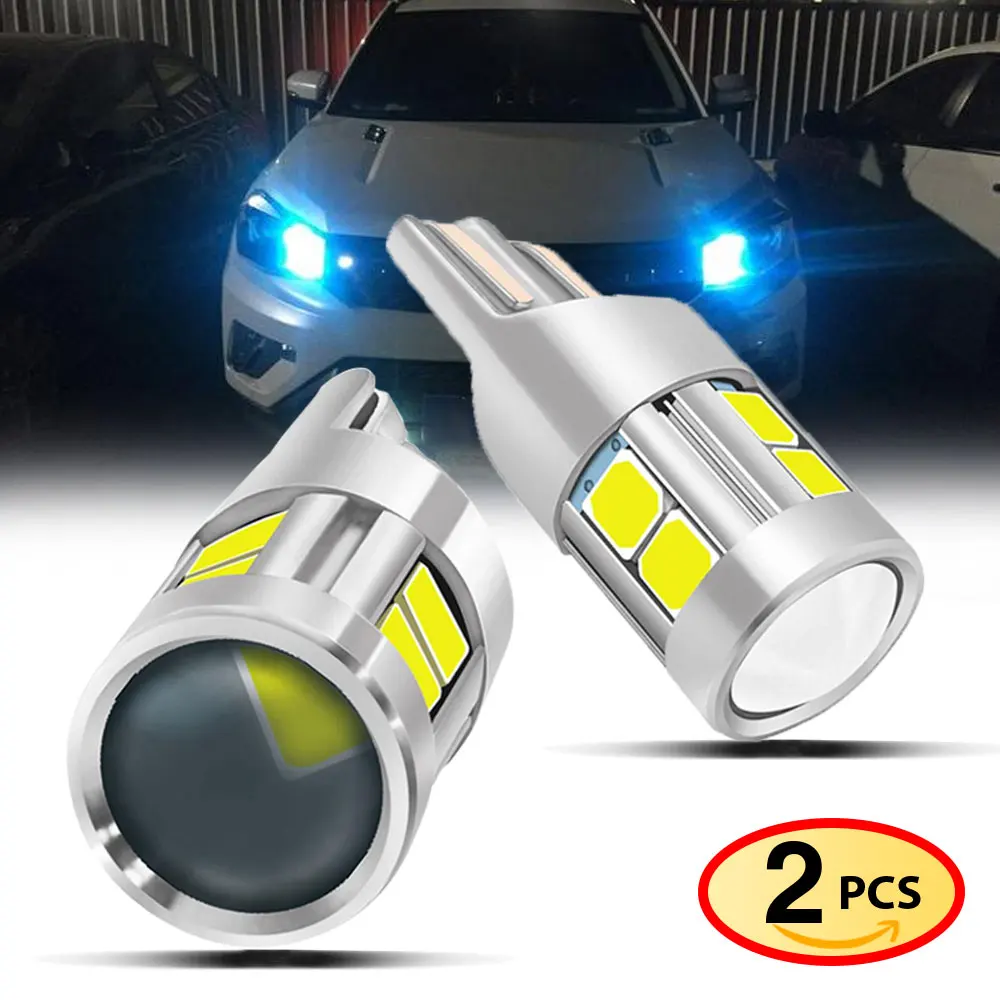 194-LED-Light-Bulb-White-W5W-168-2825-T10-Car-Interior-Light-Bulb ...