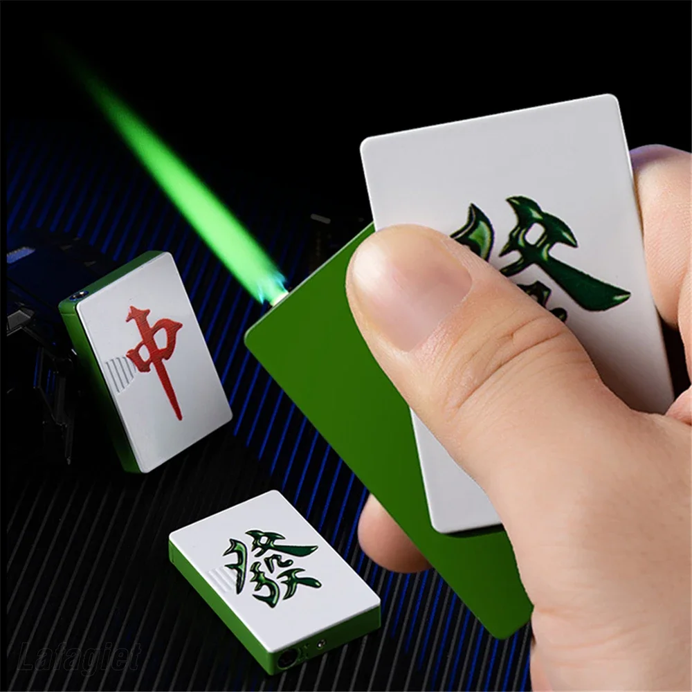 Windproof-Mahjong-Lighter-Inflatable-Butane-Gas-Lighter-Adjustable ...