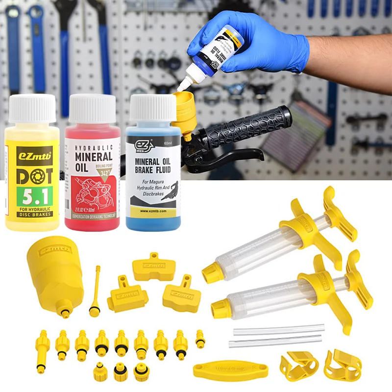 Bicycle-Brake-Oil-Bleed-Kit-Brake-Mineral-Oil-60ML-MTB-Road-Bike ...