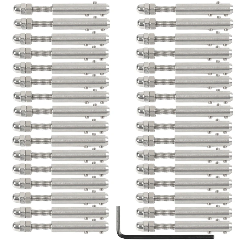 32 PCS Cable Railing Wire rope 4mm 5/32'' Threaded Stud Tension End ...