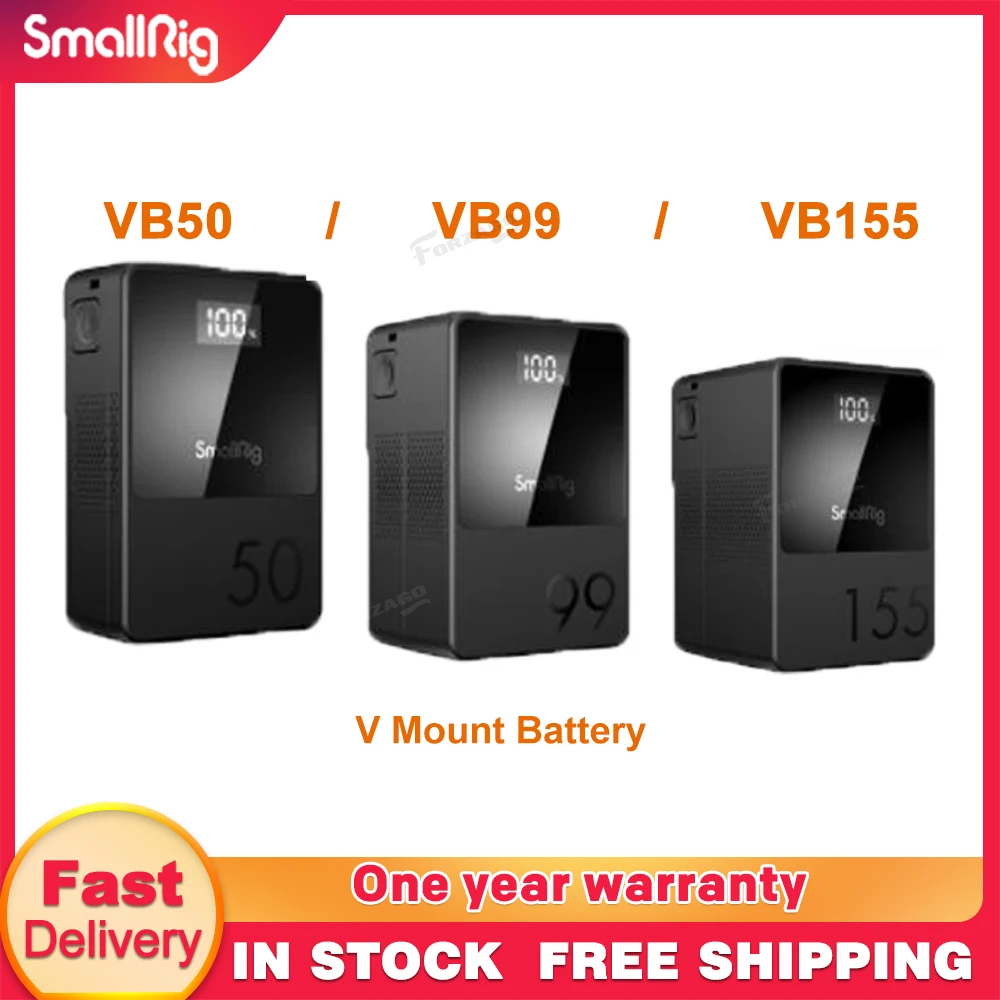 SmallRig VB50 VB99 VB155แบตเตอรี่ชาร์จ Mini V Lock Mount แบตเตอรี่16.8V ...