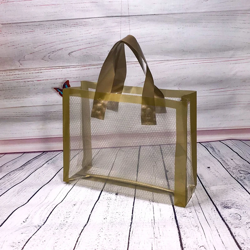 50PCS-Mesh-Shopping-Bag-Clothing-store-tote-Clothing-Bag-Upscale-Gift ...