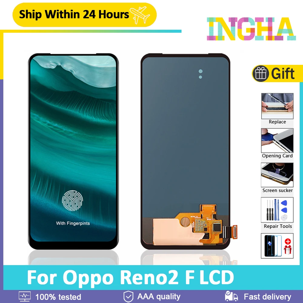 6.5 "Original AMOLED สำหรับ Oppo Reno 2F CPH1989จอแสดงผล Touch ...