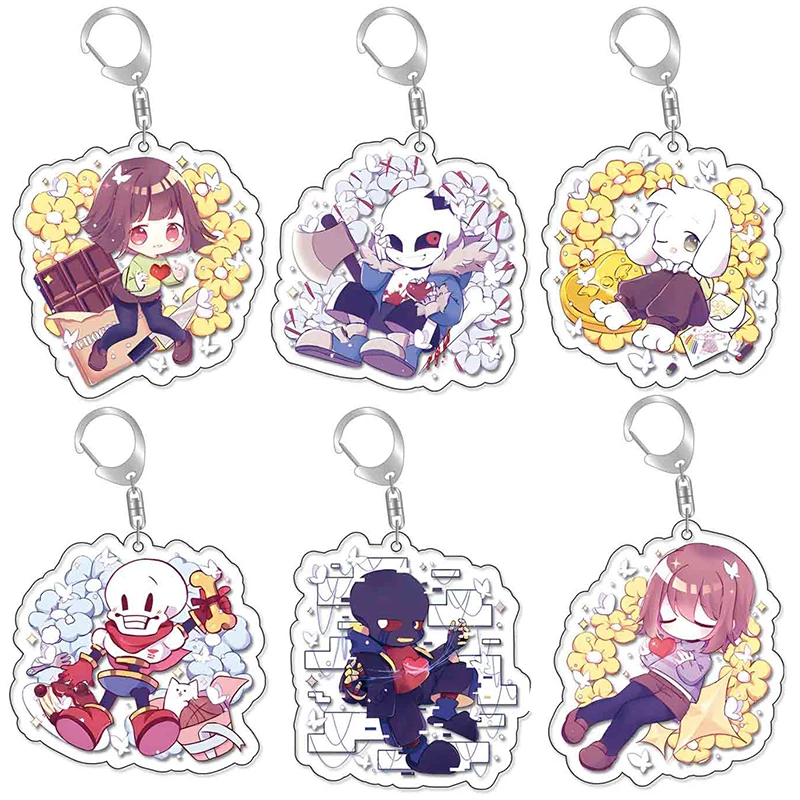 Game Undertale Sans Keychain Cosplay Papyrus Sans Pendant Bag ...