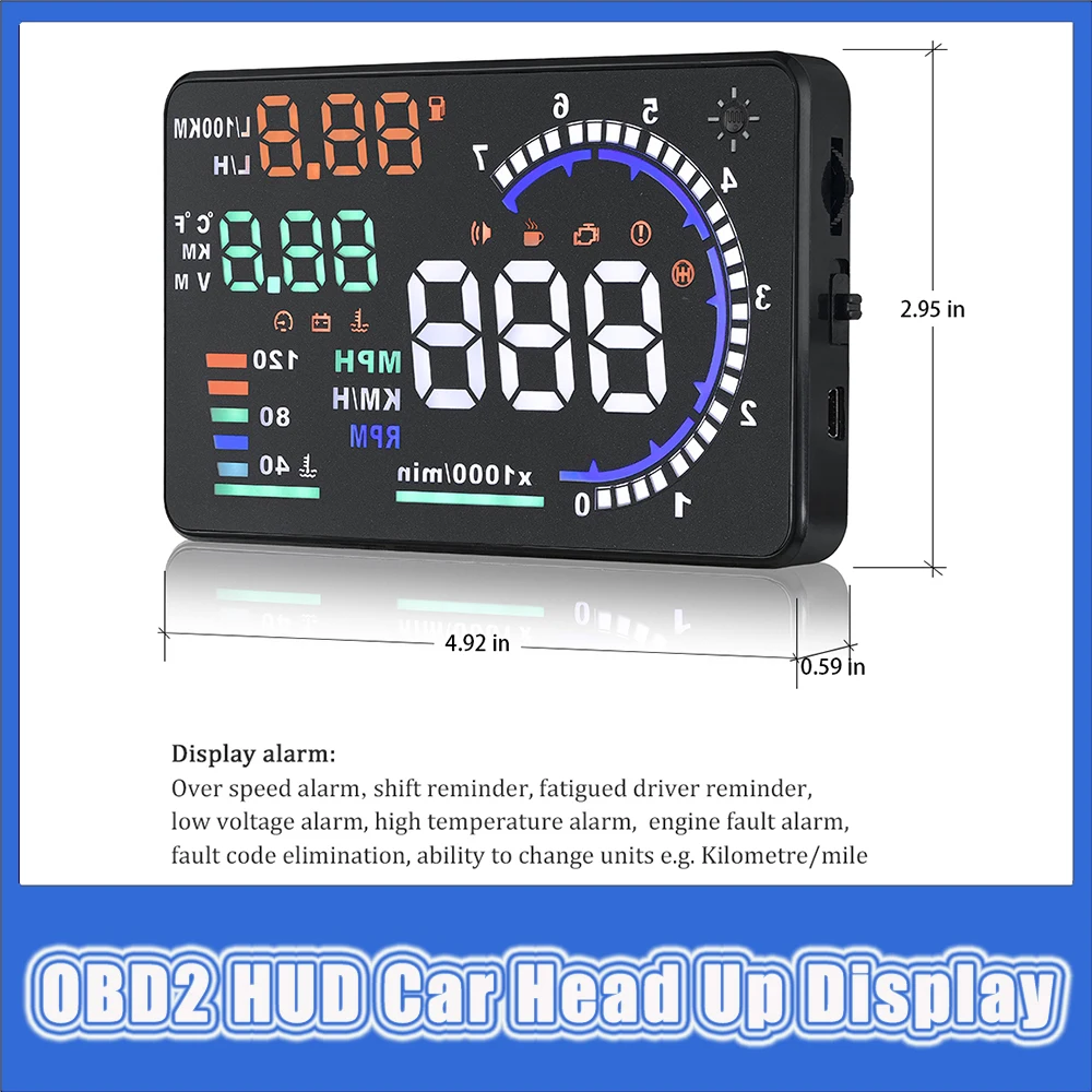 A8-OBD2-Head-Up-Display-Car-Speedometer-4-Alarm-Functions-Car-Obd-Smart ...
