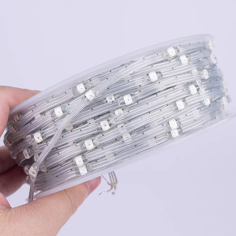 5V-12V-WS2811-WS2812-3PIN-Clear-Lense-LED-String-Lights-Dream-Color ...
