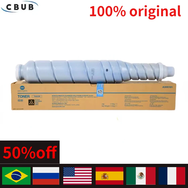 1100G-1Set-Original-Quality-TN620-Toner-Cartridge-for-Konica-Minolta ...
