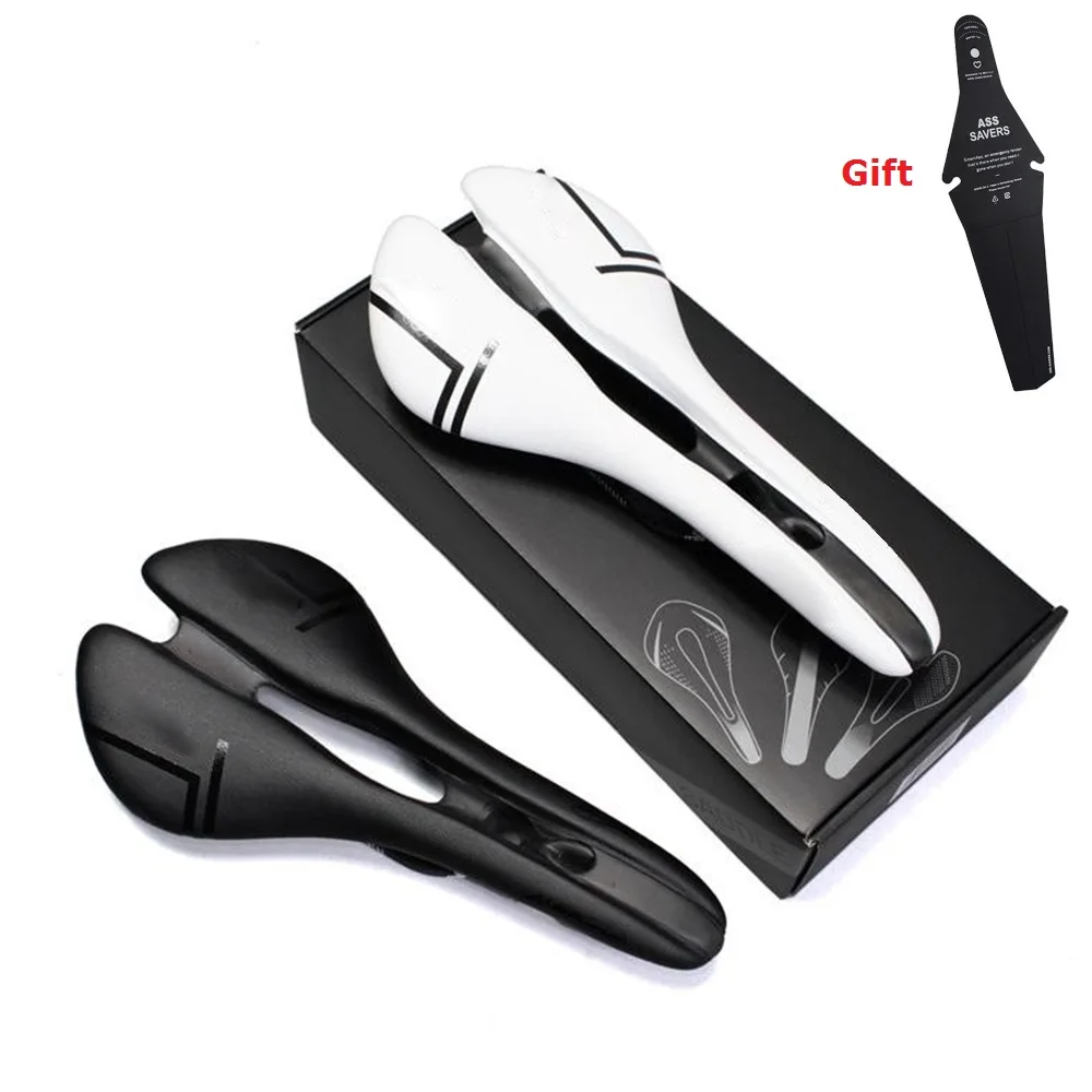 Ultralight Selle Full Carbon Saddle Men Wave Road Bike Saddle Bicycle ...