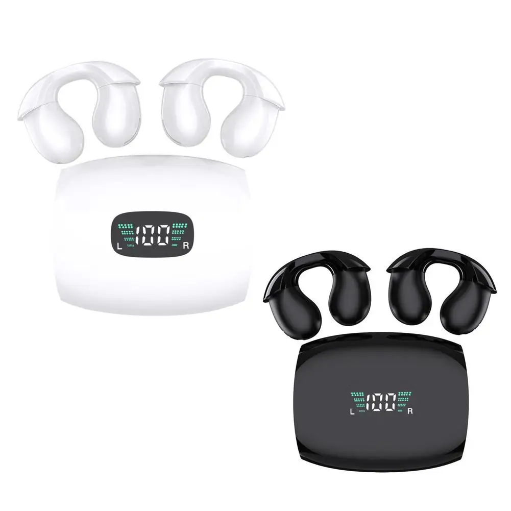 Tws-Wireless-Open-Ear-Headphones-Air-Conduction-Clip-on-Earphone ...