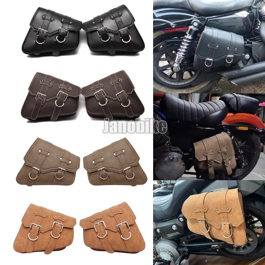 Universal-Motorcycle-PU-Leather-Left-Right-Side-Tool-Pouch-Bag-Luggage ...