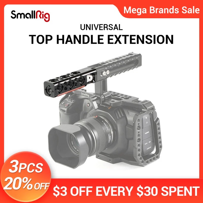 Smallrig Dslr Camera Cage Handle Grip Top Handle Straight Extension ...
