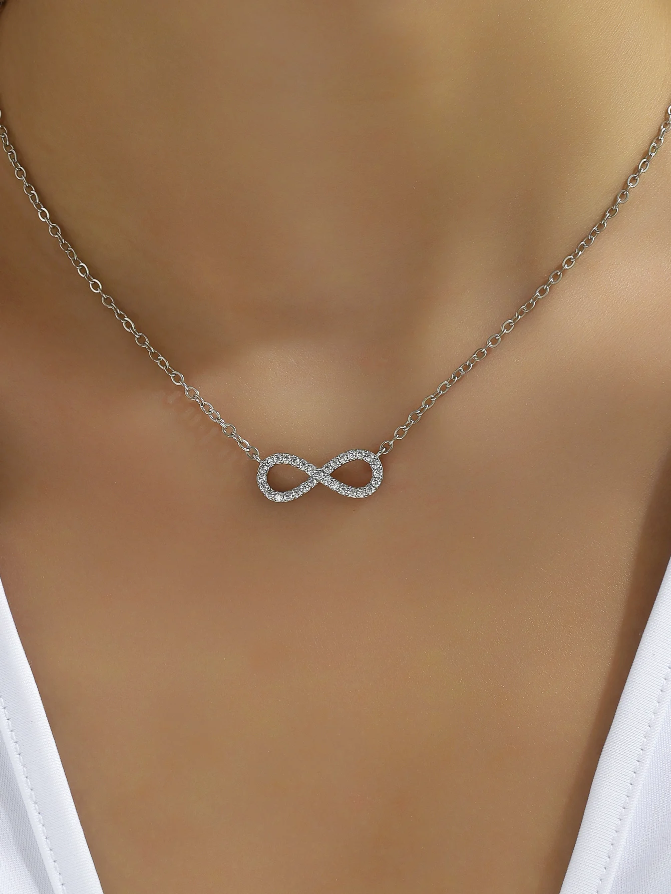 Fashion-Simple-Stainless-Steel-Infinity-Pendant-Necklace-for-Women ...