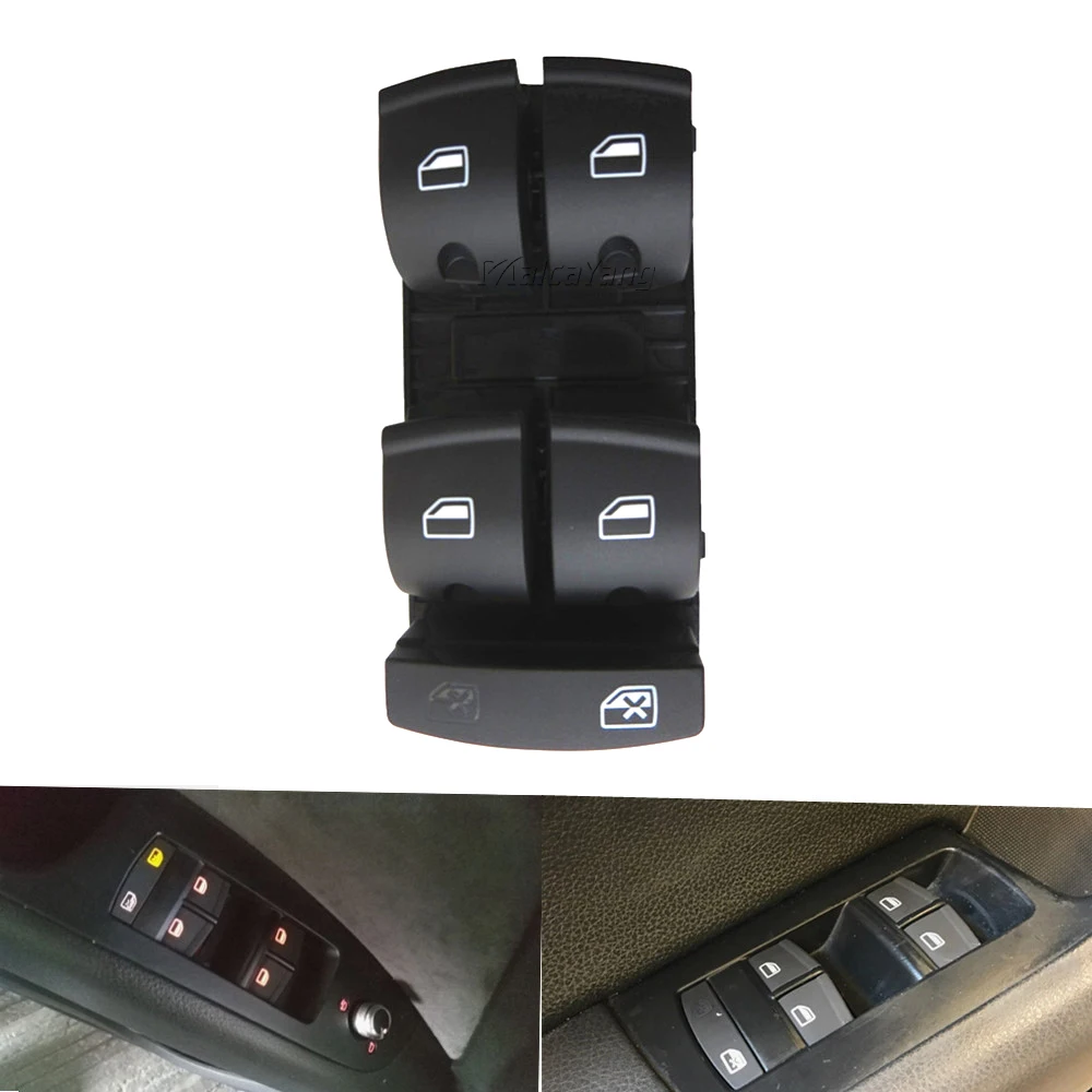 4F0959851F-Master-Power-Window-Switch-For-Audi-A3-8P1-8PA-2003-2014-Q7 ...