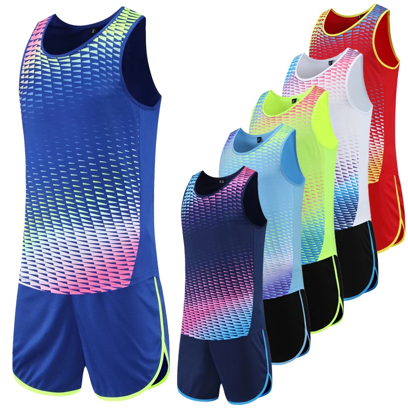 Men-Women-Track-And-Field-Sportswear-Sprint-Running-Sleeveless-Set ...
