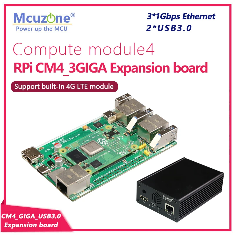 Raspberry-Pi-CM4-3x-Gbps-Ethernet-board-OpenWrt-HDMI-RTL8153-GIGA-USB3 ...