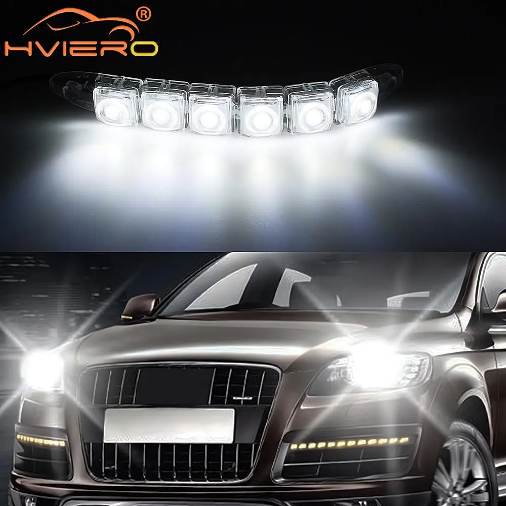 1Pcs-Universal-New-Car-Led-DRL-Daytime-Running-Light-Flexible-6LEDs ...