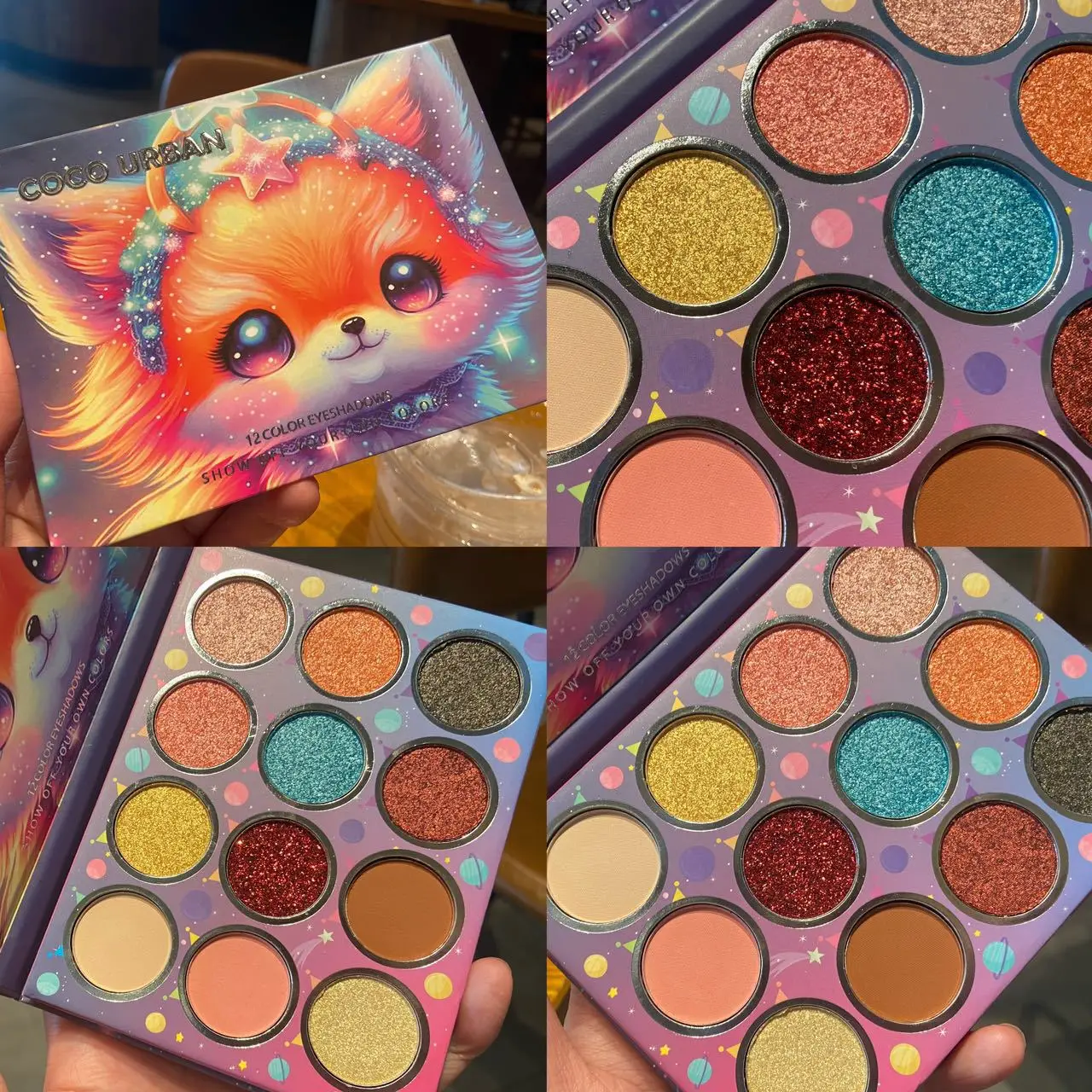 Cartoon-Animal-Eye-Shadow-Plate-Cute-Pet-12-cores-pur-de-batatas ...