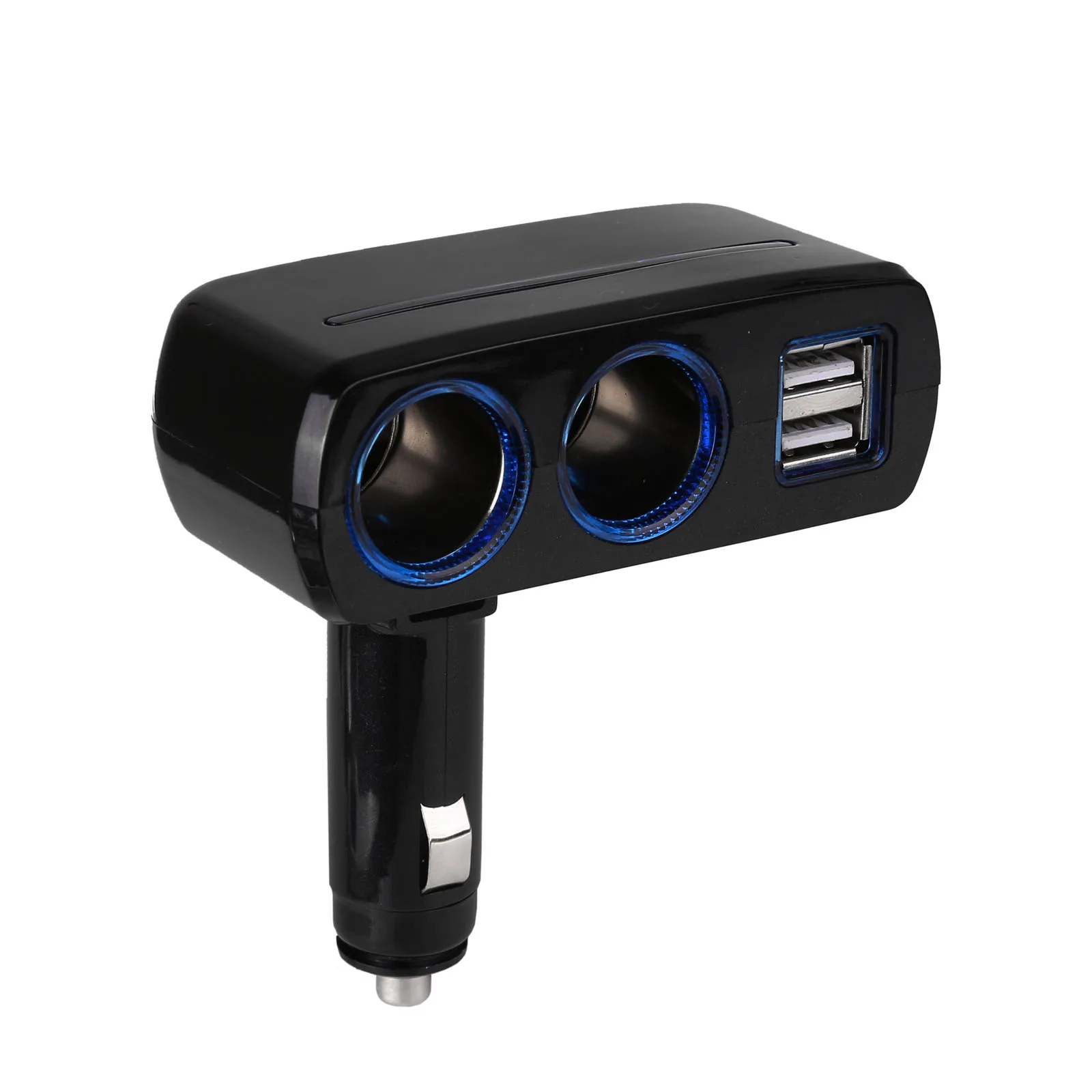 Auto Universal Car Cigarette Lighter Dual Usb Charger Socket Power ...