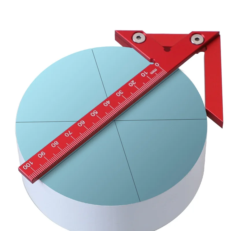 45-90-Center-Measuring-Tool-Line-Gauges-CenterFinder-Carpenter-Ruler ...