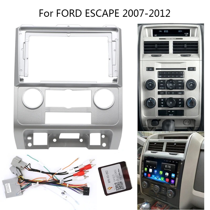 9" Car Radio 2 Din Head Unit Fascia For FORD ESCAPE 2007-2012 Auto ...