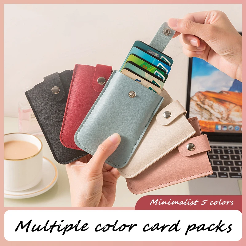 Cascading PU concealed card holder, credit card holder with multi-card ...
