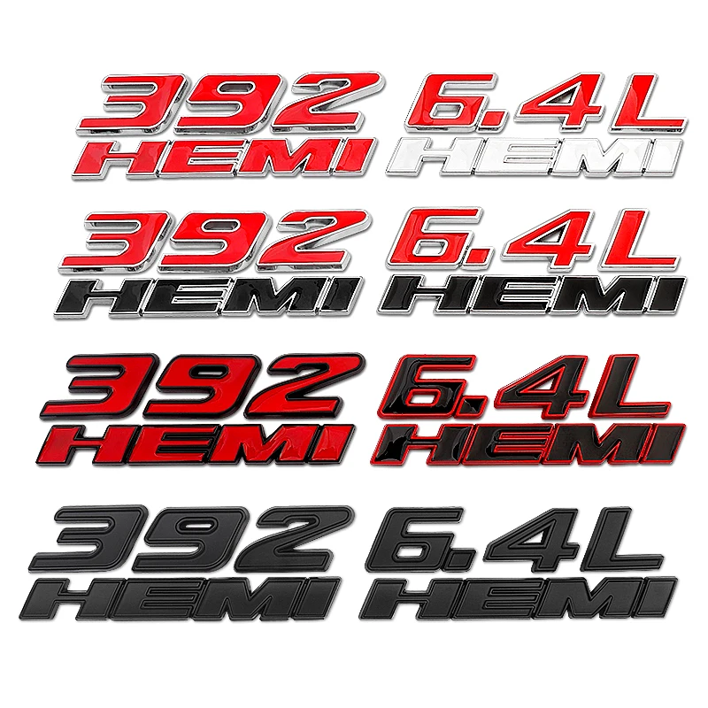3D-Metal-392-HEMI-345-HEMI-6-4L-Emblem-Decal-Stickers-Engine ...