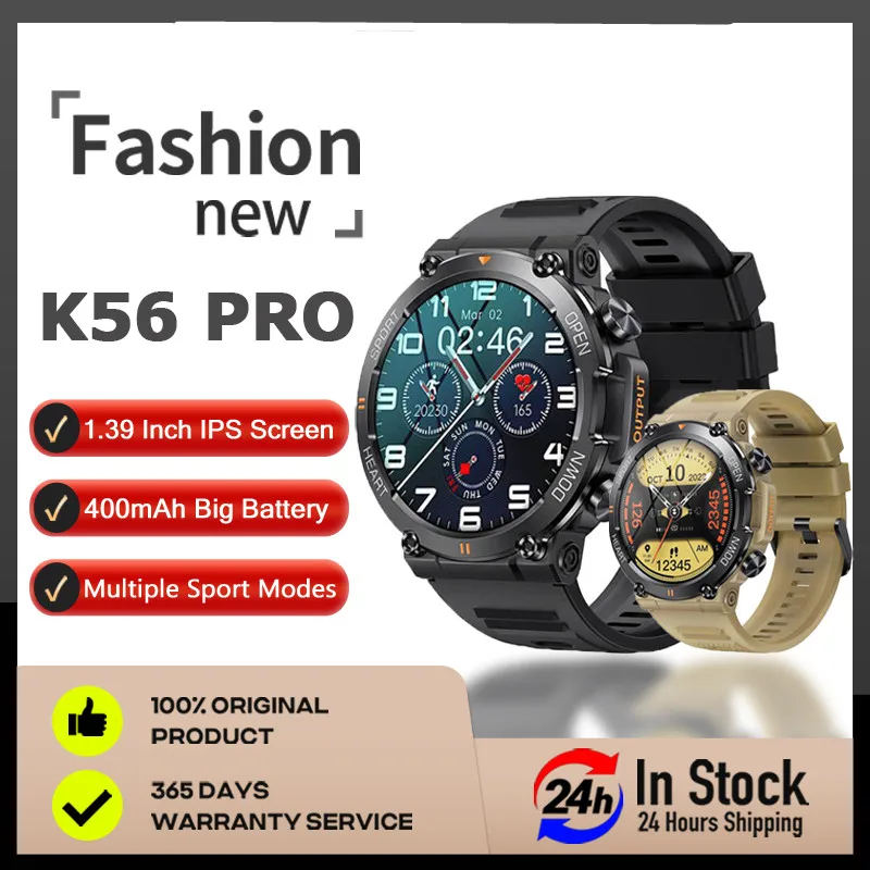 2023-New-K56-Pro-Smart-Watch-for-Men-Bluetooth-Call-Sport-400mAh-Long ...
