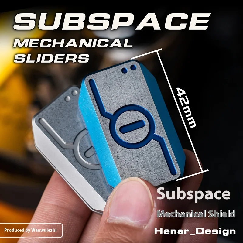 WANWU EDC Sub-space Stainless Steel/ Titanium Fidget Shield Modular ...