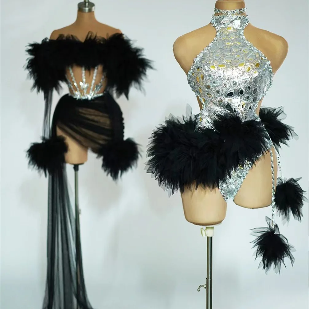 New-Sexy-Mesh-Dress-Backless-Transparent-Lace-Detachable-with-Tail ...