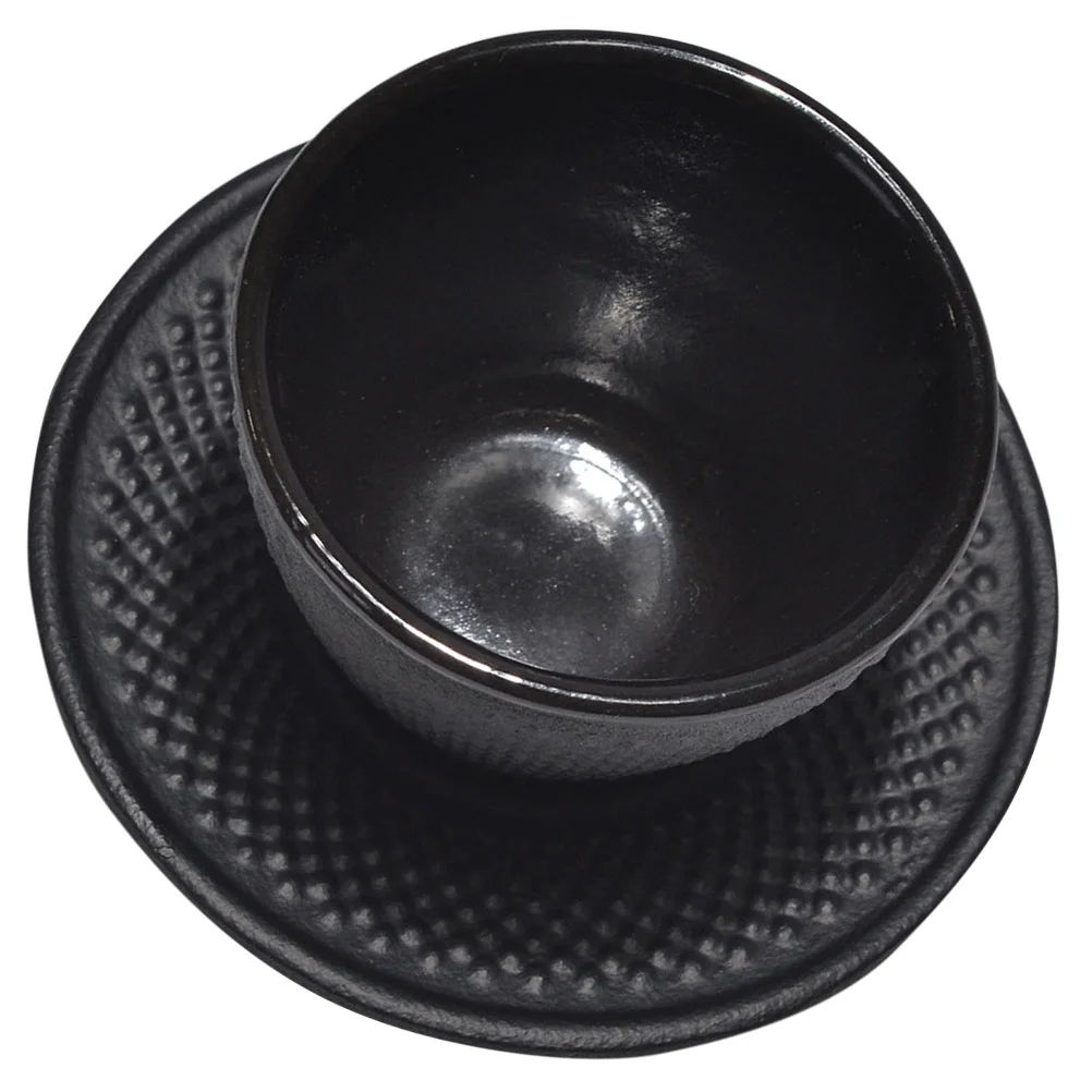 Iron-Tea-Cup-Coaster-and-Saucer-Drinking-Cups-Chinese-Tasting-Retro ...