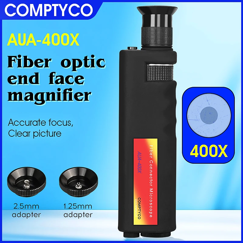 Handheld-AUA-400X-Fiber-Optical-Inspection-Microscope-LED-Illumination ...