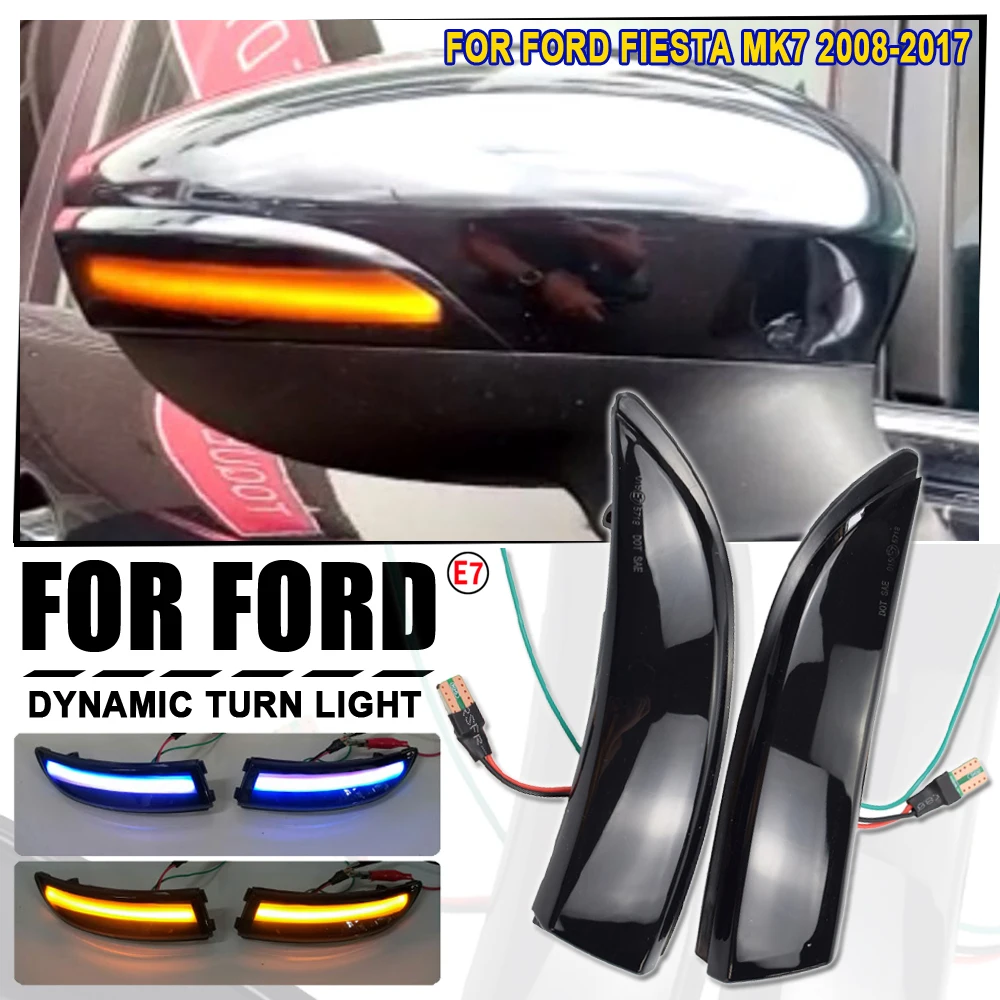 LED Dynamic Turn Signal Light Side Mirror Sequential Indicator Blinker ...