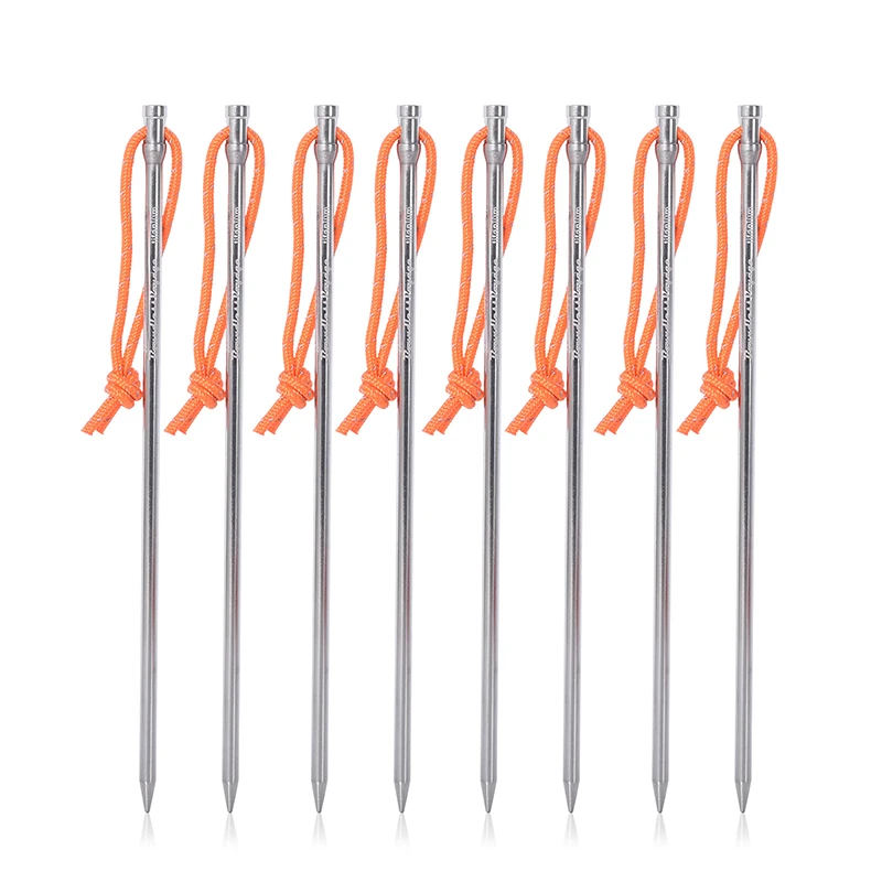 Camping-Tent-Travel-Tent-Pegs-Nails-200mm-Lightweight-Titanium-Alloy ...