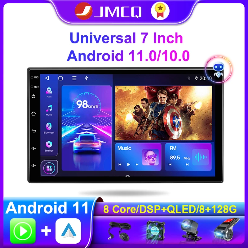 Universal 7 ″ 2 Din Android 11 For Nissan Kia Honda Toyota Volkswagen Car Radio Multimedia Video ...