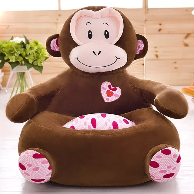 Kids Sofa Child Couch Cute Cartoon Bean Bag Chair with Filling Baby ...
