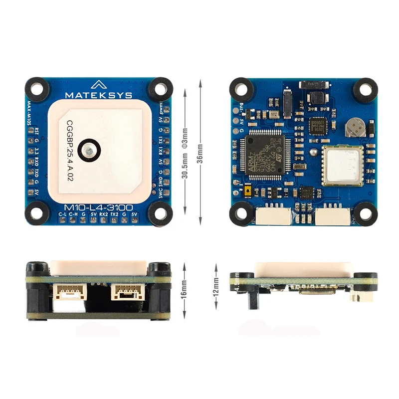 MATEK AP_PERIPH GNSS M10 L4 3100 ArudPilots DroneCAN BAROMETER GNSS COMPASS GPS Module for RC ...