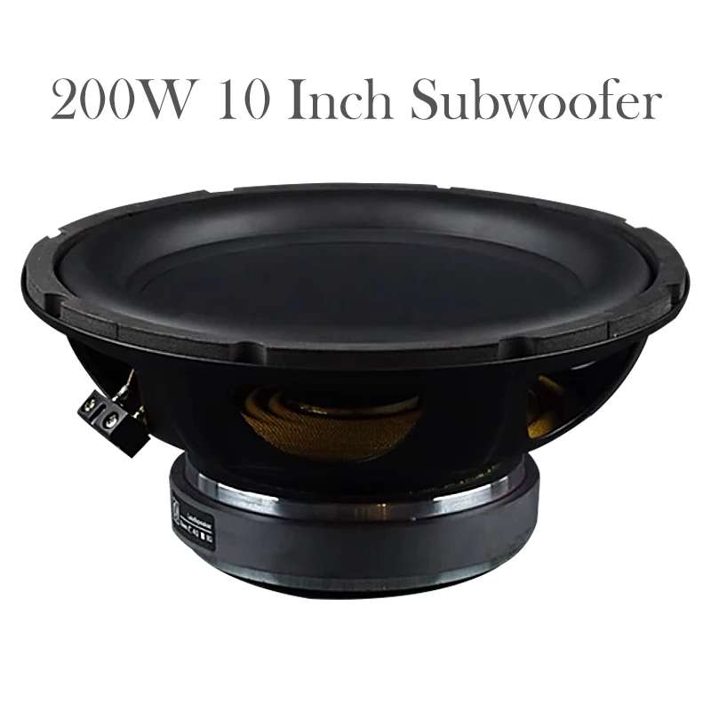 10 Inch Subwoofer Speaker 4 Ohm 8 Ohm 200W Car Audio 5.1 Sound Box Home ...