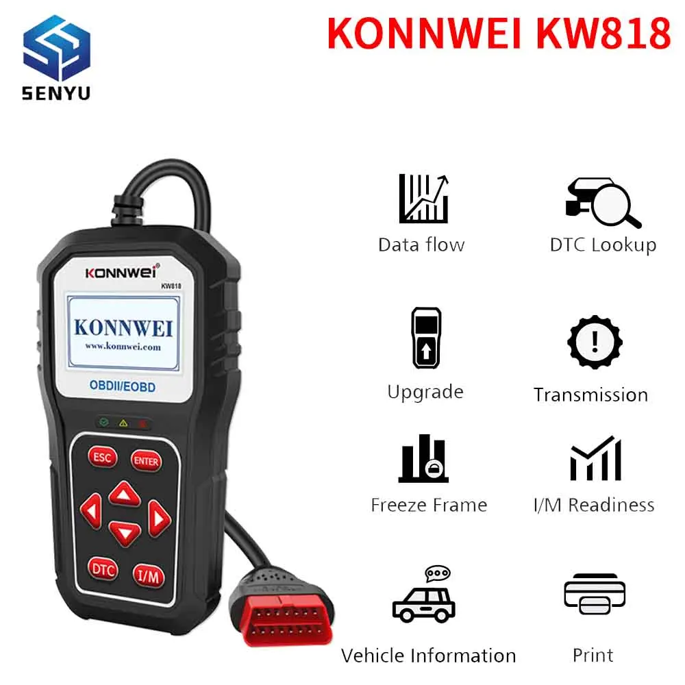 KONNWEI-KW818-OBD2-Scaner-ODBII-Car-Diagnostic-Tools-12V-Battery-Tester ...